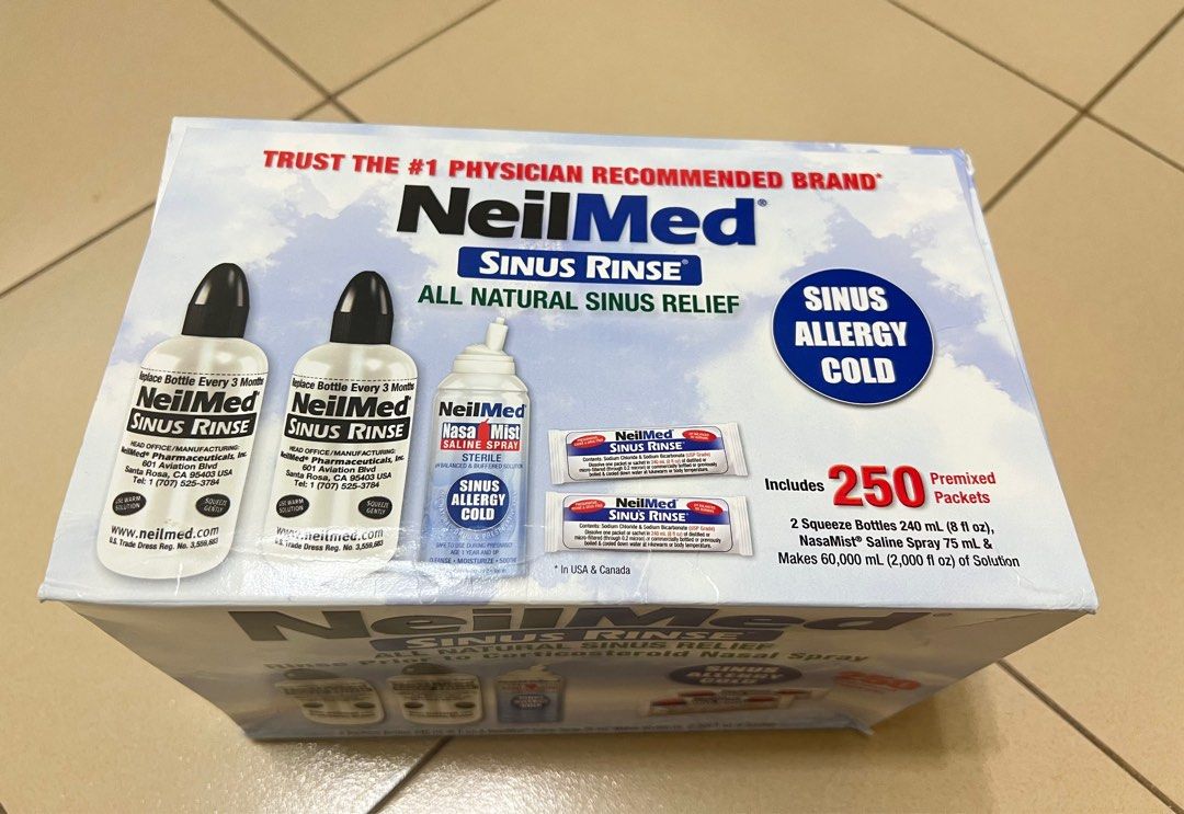 NEILMED Sinus Rinse Nasal Spray, Health & Nutrition, Medical Supplies ...