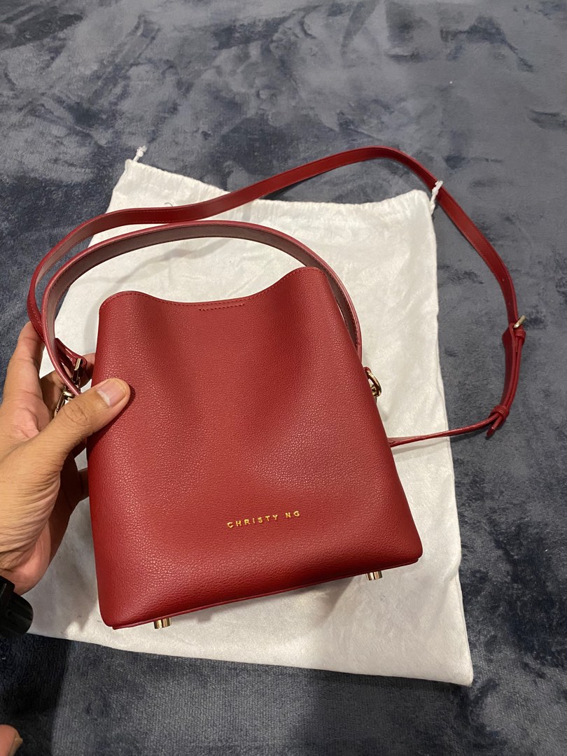 New Christy Ng Red Cherry Sling Crossbody Bag, Women's Fashion, Bags ...