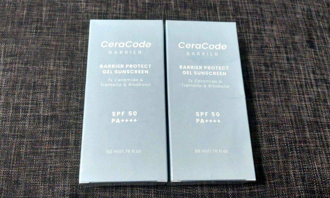 (NEW) Sunscreen Ceracode Barrier protect gel sunscreen spf 50pa ...
