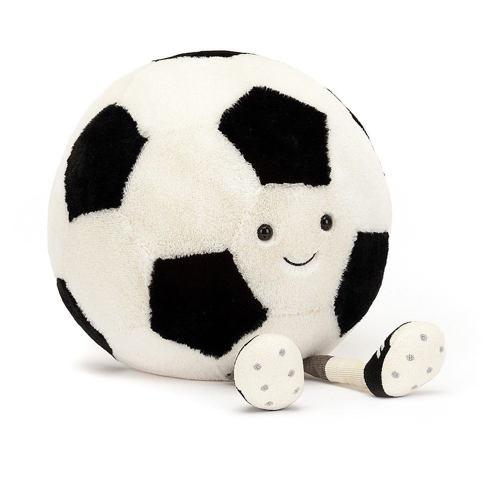 NEW-Authentic Jellycat Amuseable Sport Balls American Football Soccer ...