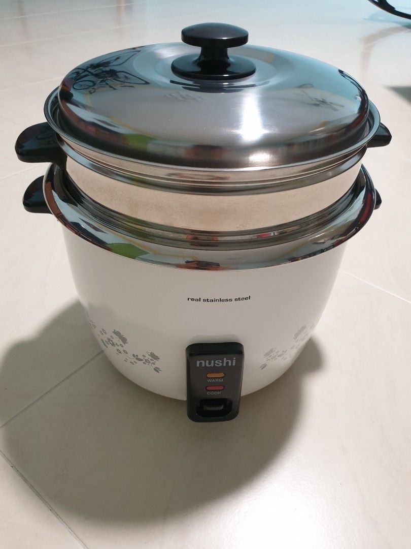 Nushi rice cooker with steamer, TV & Home Appliances, Kitchen ...