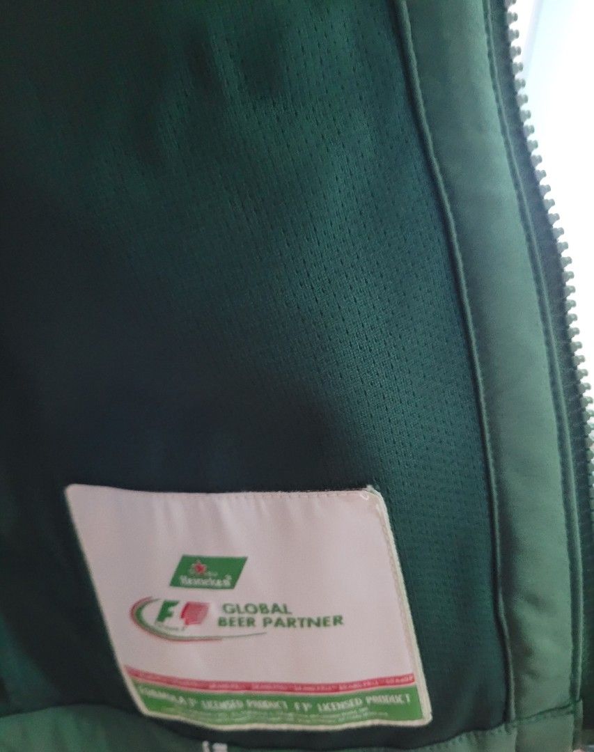 Official Formula One F1 Heineken Jacket, Men's Fashion, Coats, Jackets ...