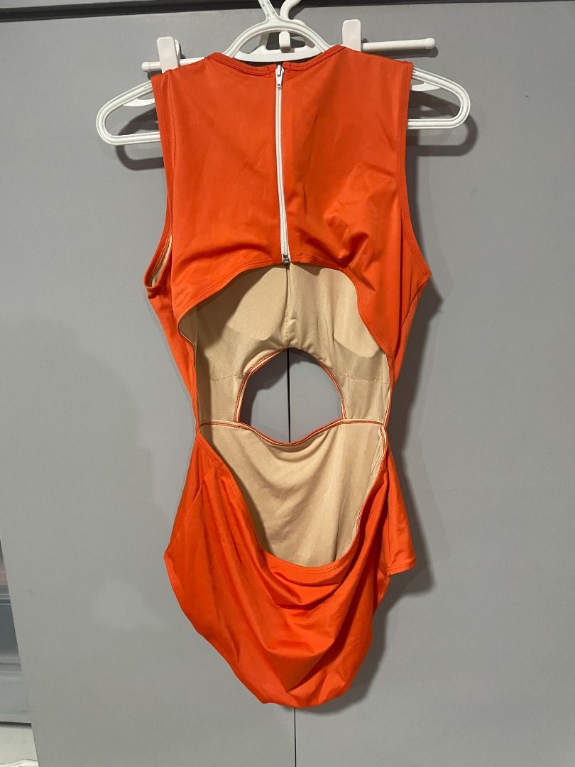 One Piece Swimsuit Tangerine Womens Fashion Swimwear Bikinis And Swimsuits On Carousell