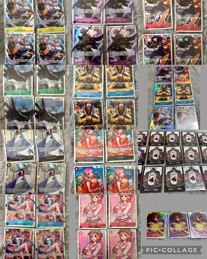 OP05 OP-05 one piece card SR playset single don kid sabo rebecca pica ...