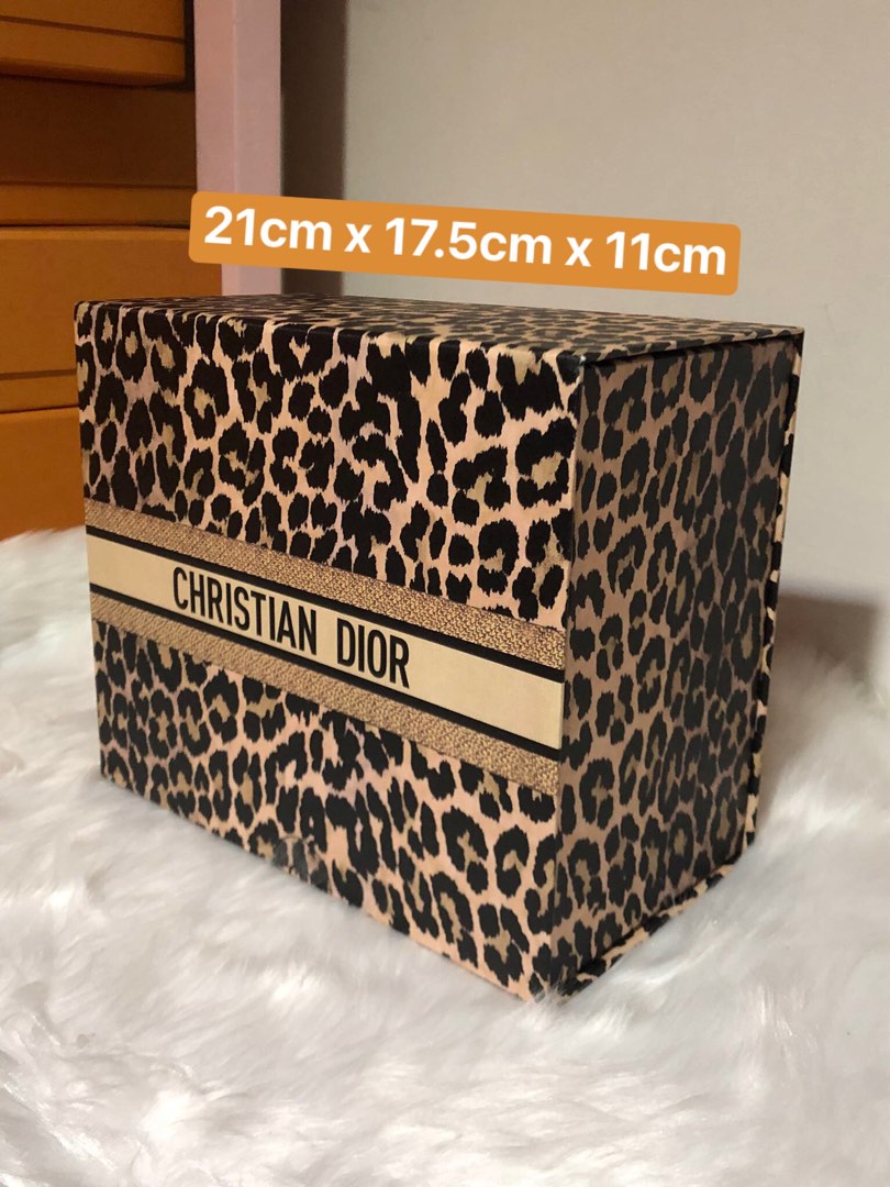 Orig Christian Dior Leopard Magnetic Box on Carousell
