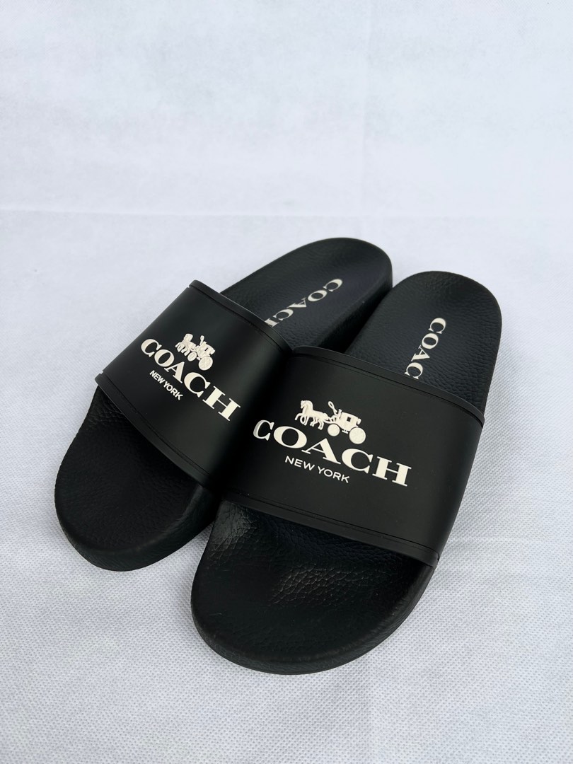 Original Coach Slide Black, Luxury, Sneakers & Footwear on Carousell