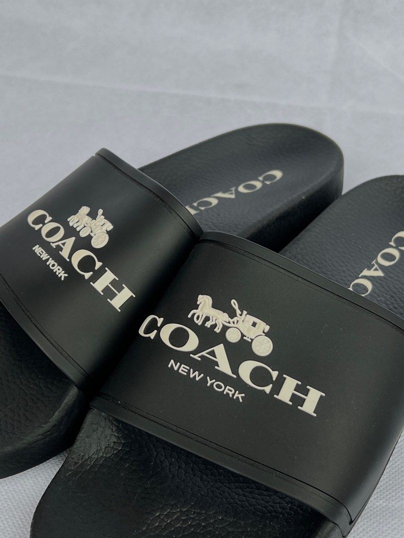 Original Coach Slide Black, Luxury, Sneakers & Footwear on Carousell