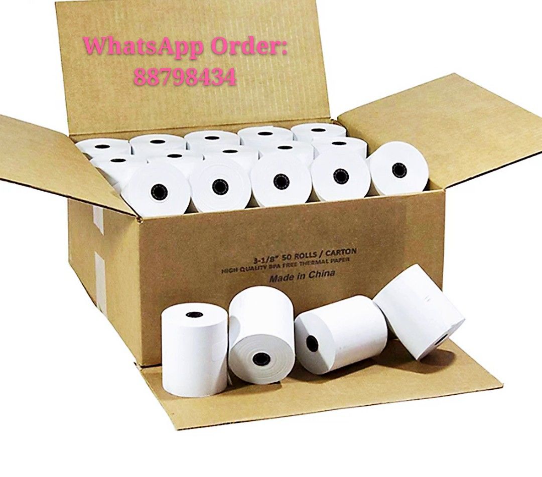 Paper Roll Receipt POS thermal 80x76mm, Hobbies & Toys, Stationery ...