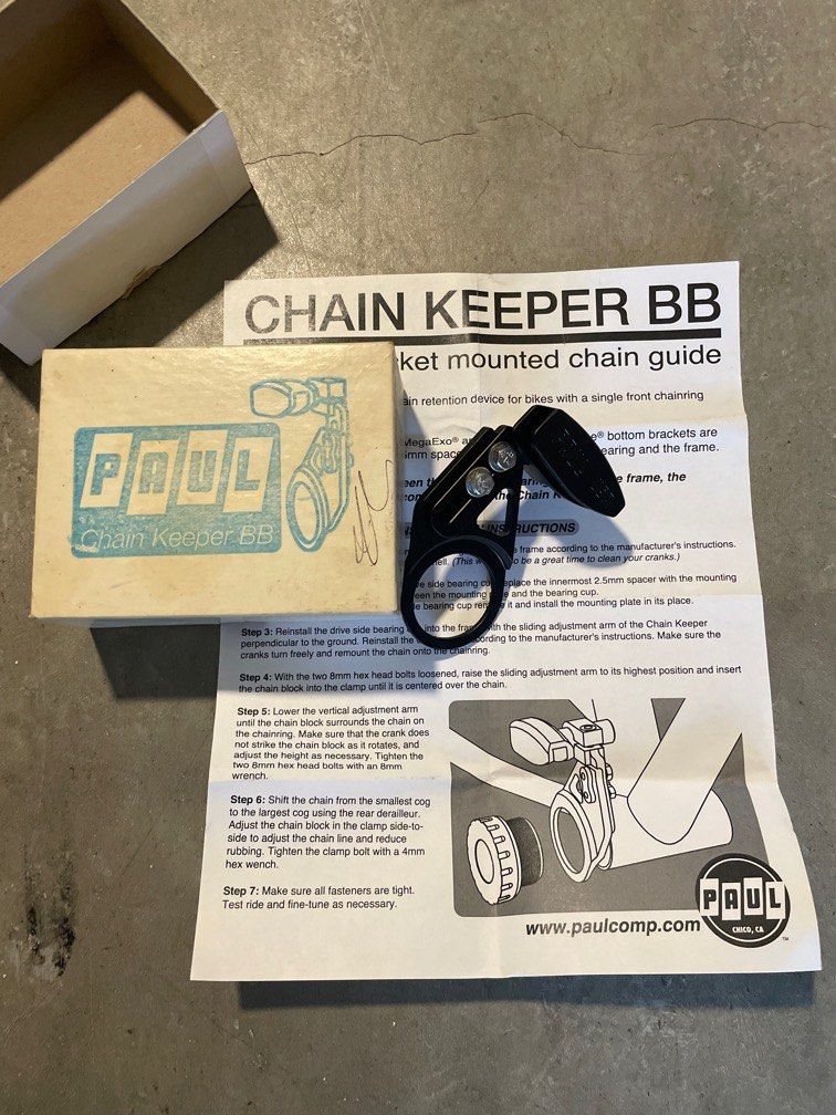 Paul component rare chain keeper BB NOS Mtb enduro downhill fixie ...