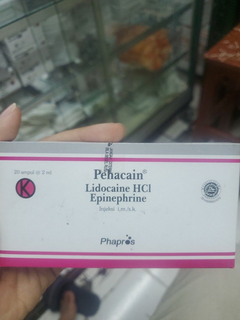 Pehacain injek isi 20 ampul, Kesehatan & Kecantikan, Kulit, Sabun ...