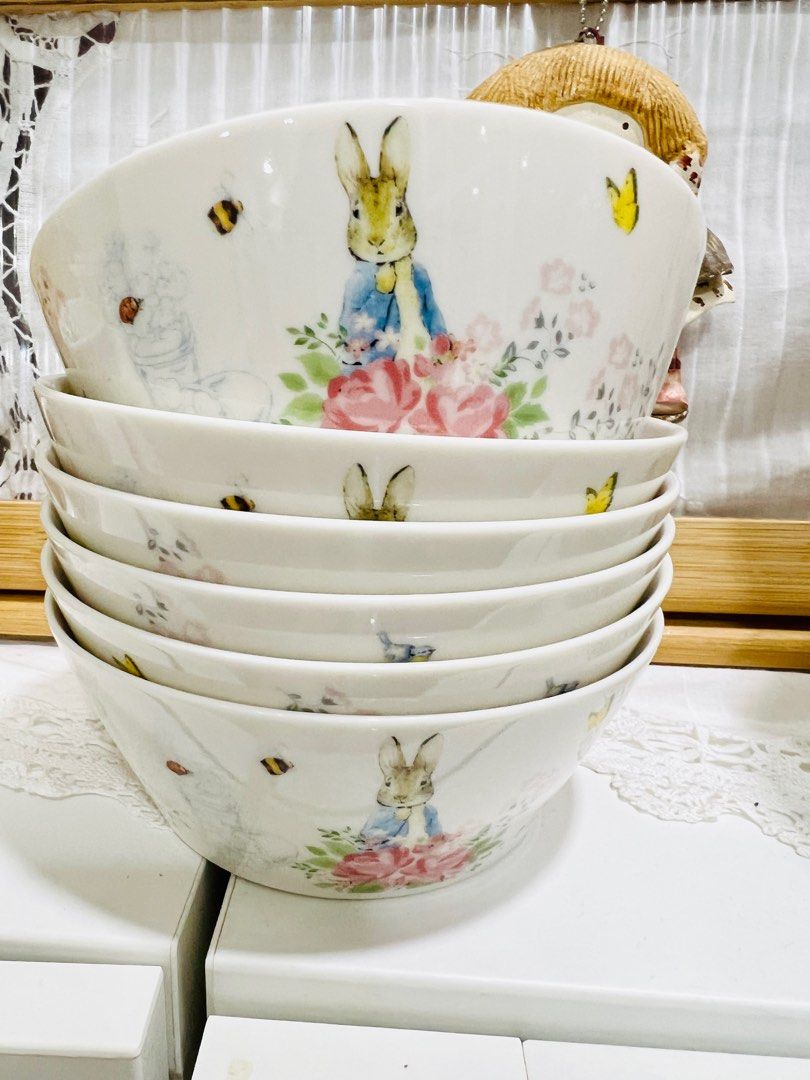 Peter Rabbit bowl ( Each Rm50 ), Furniture & Home Living, Kitchenware ...