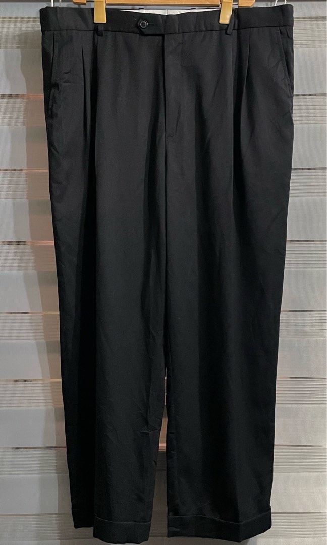 Plus size black slacks for men, Men's Fashion, Bottoms, Trousers on ...