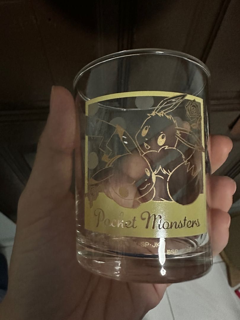 Pokemon Fantasy Closet Kuji - Pikachu and Eevee Glass cup, Hobbies ...