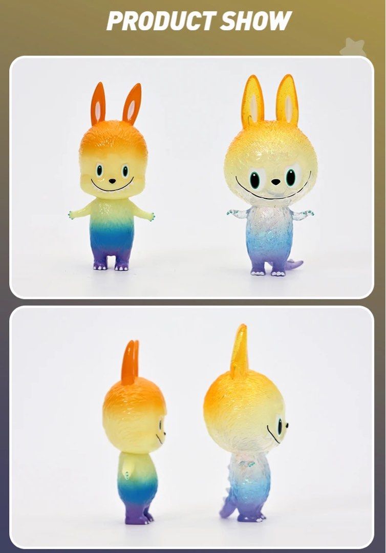 Popmart Mini Labubu Stand + Zimomo Bosons Figurine Set BNIB, Hobbies ...