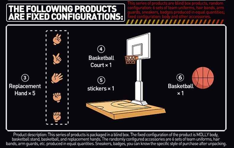 Popmart Molly NBA Action Figure Blind Box, Hobbies & Toys, Toys & Games ...