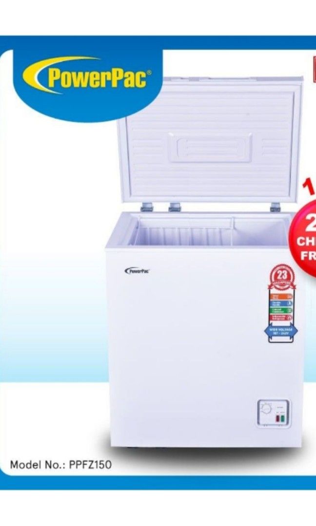 Powerpac Chest Freezer, TV & Home Appliances, Kitchen Appliances ...