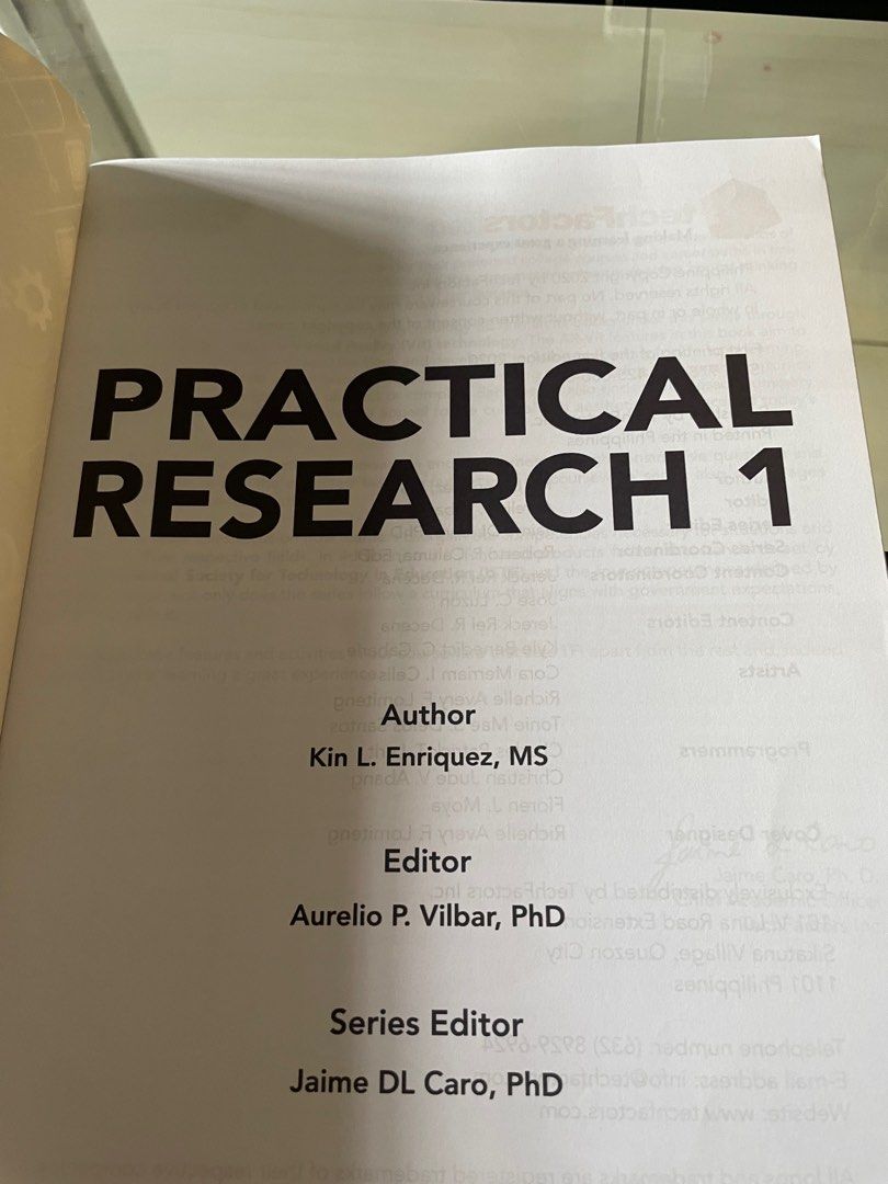 Practical research 1 by kim enriquez humss strand english textbook ...