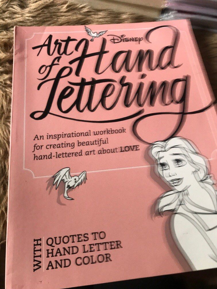 Preloved Book- Disney Art of Hand Lettering, Hobbies & Toys, Books ...