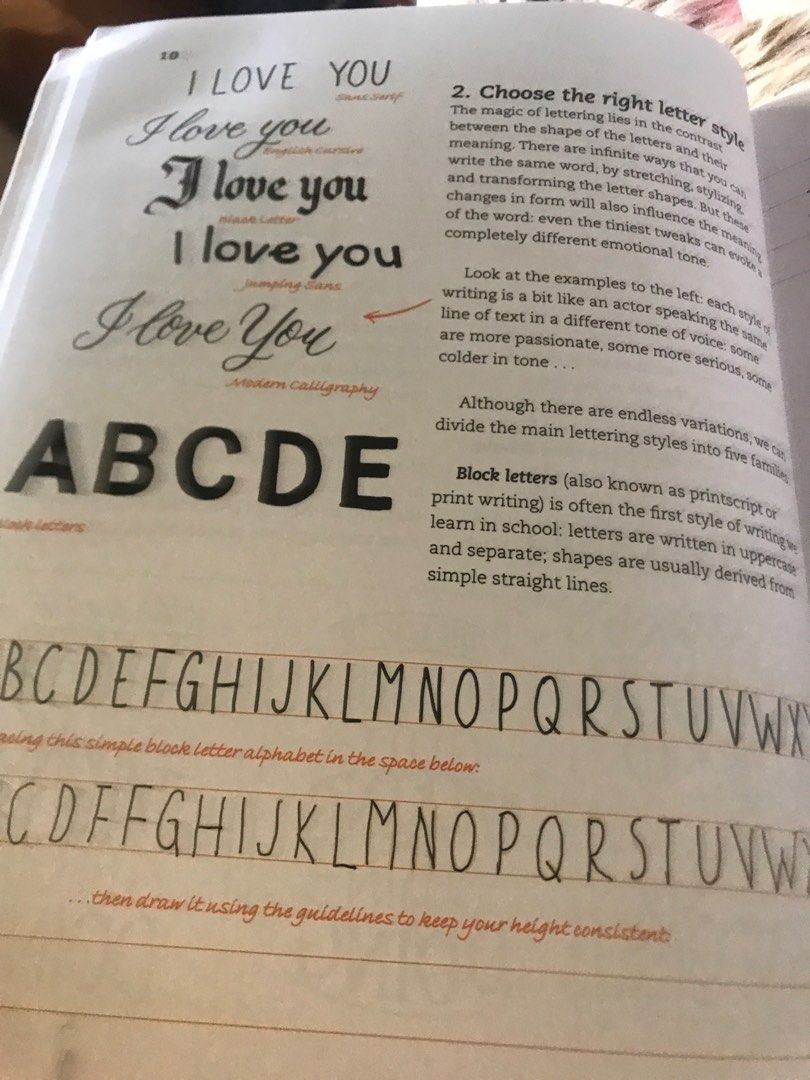 Preloved Book- Disney Art of Hand Lettering, Hobbies & Toys, Books ...