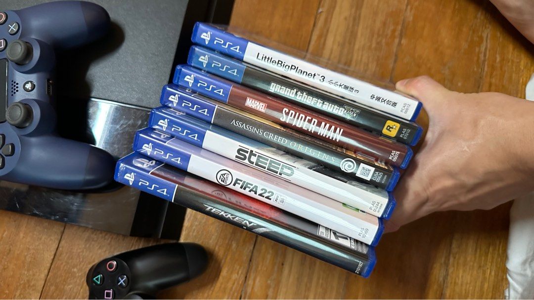 PS4 with 2 controllers and box, Video Gaming, Video Game Consoles ...