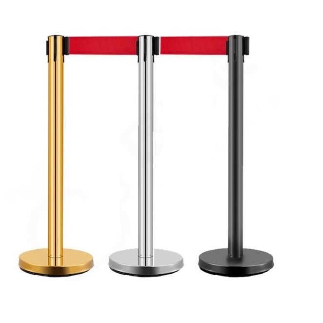 Queue Stand barrier Retractable Belt Barrier Divider Pole Queue Up ...