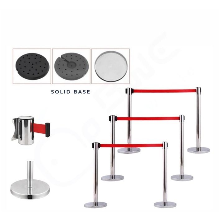 Queue Stand barrier Retractable Belt Barrier Divider Pole Queue Up ...