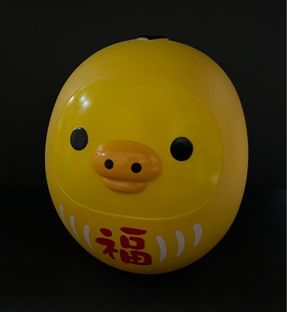 Rare Rilakkuma Kiiroitori Dharma Piggy Bank /Bank Coin, Hobbies & Toys, Toys & Games on Carousell