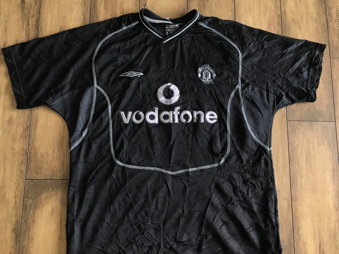 Rare vintage jersey jersi manchester united home goalkeeper kit 2001 ...