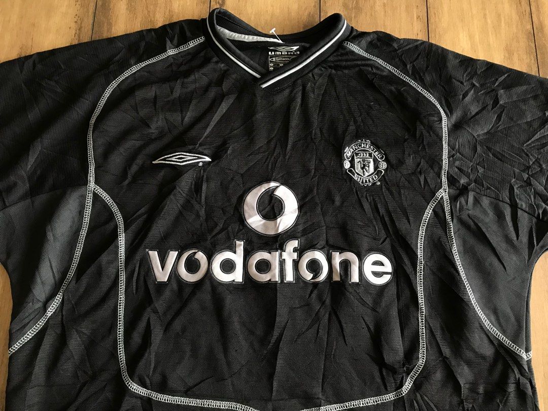 Rare vintage jersey jersi manchester united home goalkeeper kit 2001 ...