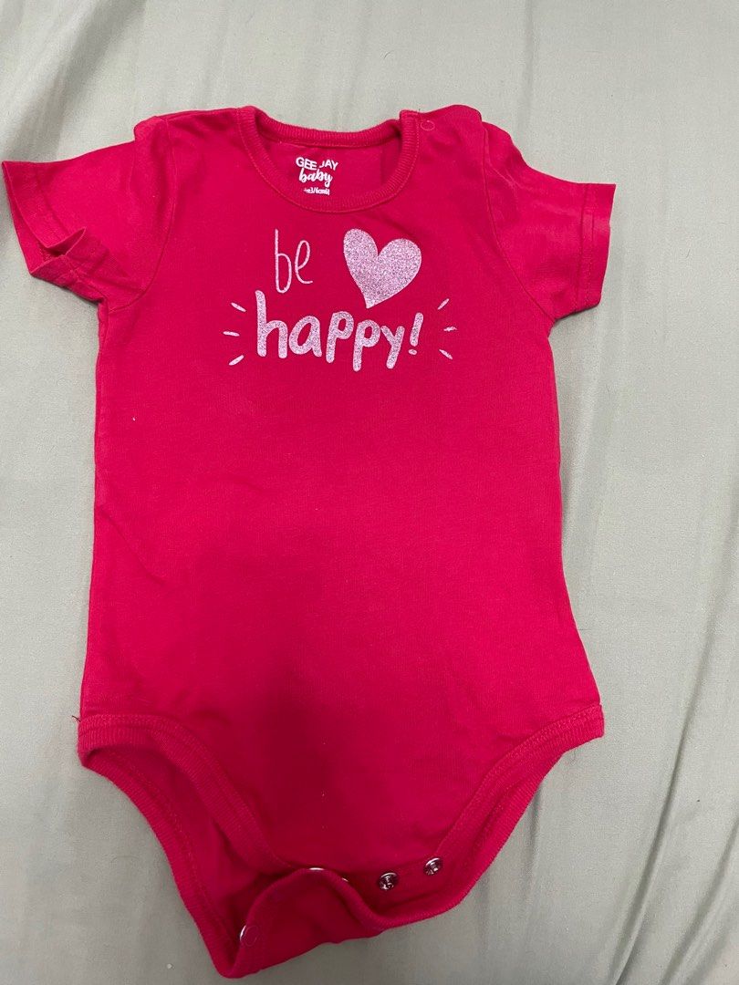 Red Onesie Baby Girl 6-9 Months, Babies & Kids, Babies & Kids Fashion ...