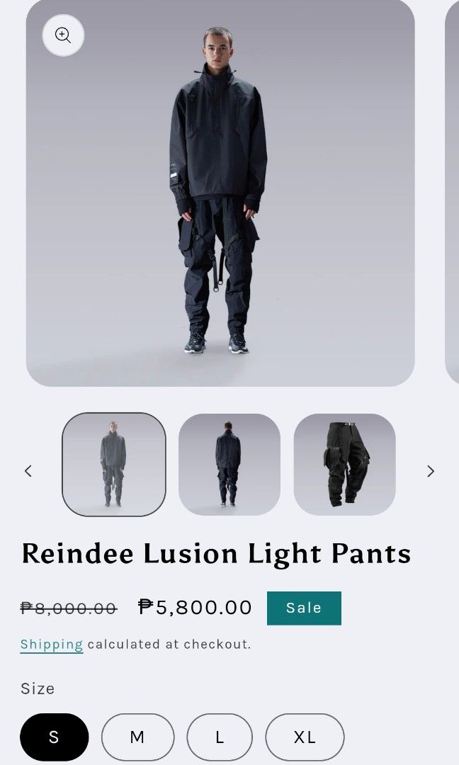 Reindee Lusion Steven Cargos Techwear, Men's Fashion, Bottoms, Trousers ...