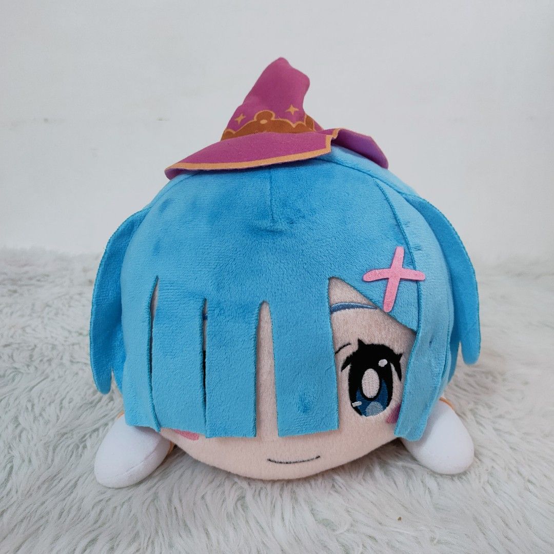 Re:Zero Rem Medium Size Nesoberi Plush, Hobbies & Toys, Toys & Games on Carousell