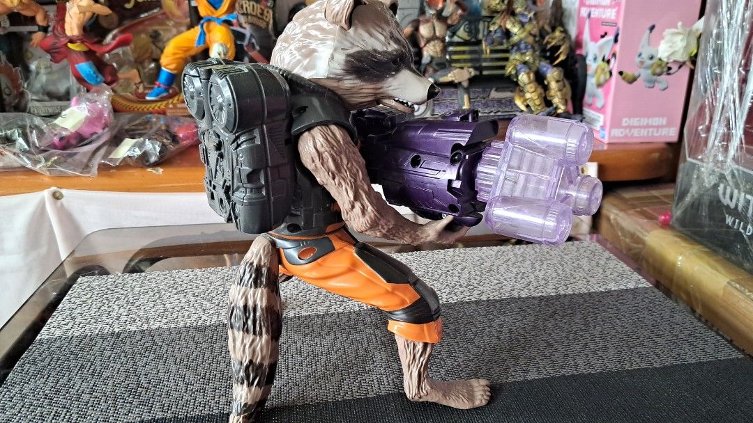 Rocket raccoon big blastin guardians of the galaxy, Hobbies & Toys ...