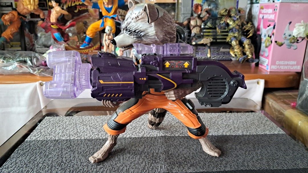 Rocket raccoon big blastin guardians of the galaxy, Hobbies & Toys ...