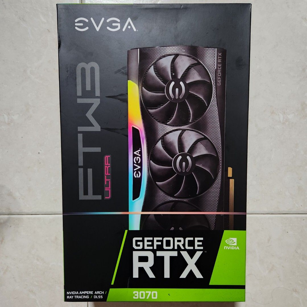 RTX 3070 EVGA FTW3 RTX3070 Gaming Graphics Card GPU, Computers & Tech ...