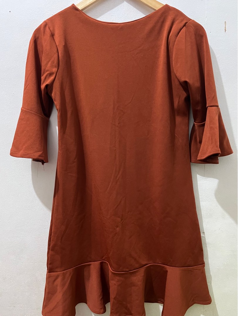 Rust/orange dress, Women's Fashion, Dresses & Sets, Dresses on Carousell