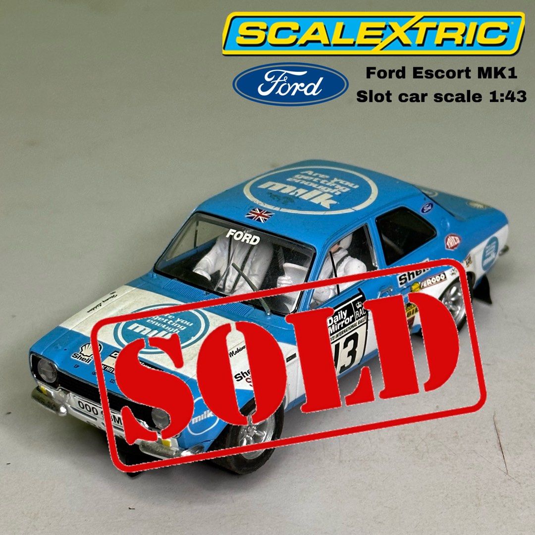 Scalextric 1973 Ford Escort MK1 slot car, Hobbies & Toys, Toys & Games ...