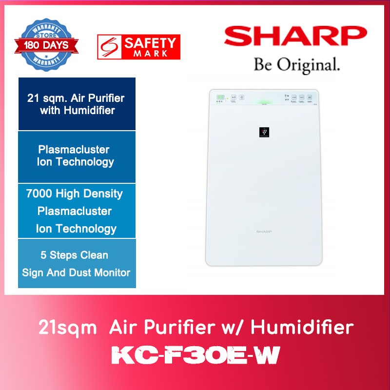 Sharp KC-F30E-W 21sqm Air Purifier WITH 6 MONTHS SHOP WARRANTY, TV ...