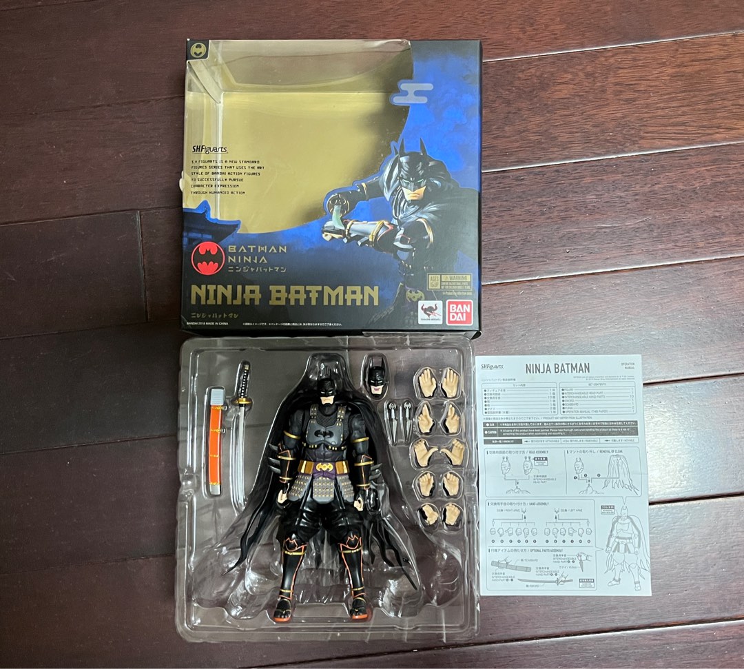 S.H.Figuarts SHF 忍者蝙蝠俠 DC NINJA BATMAN 可動 人偶 BF25918, 電玩遊戲相關, 主機配件與周邊商品 ...
