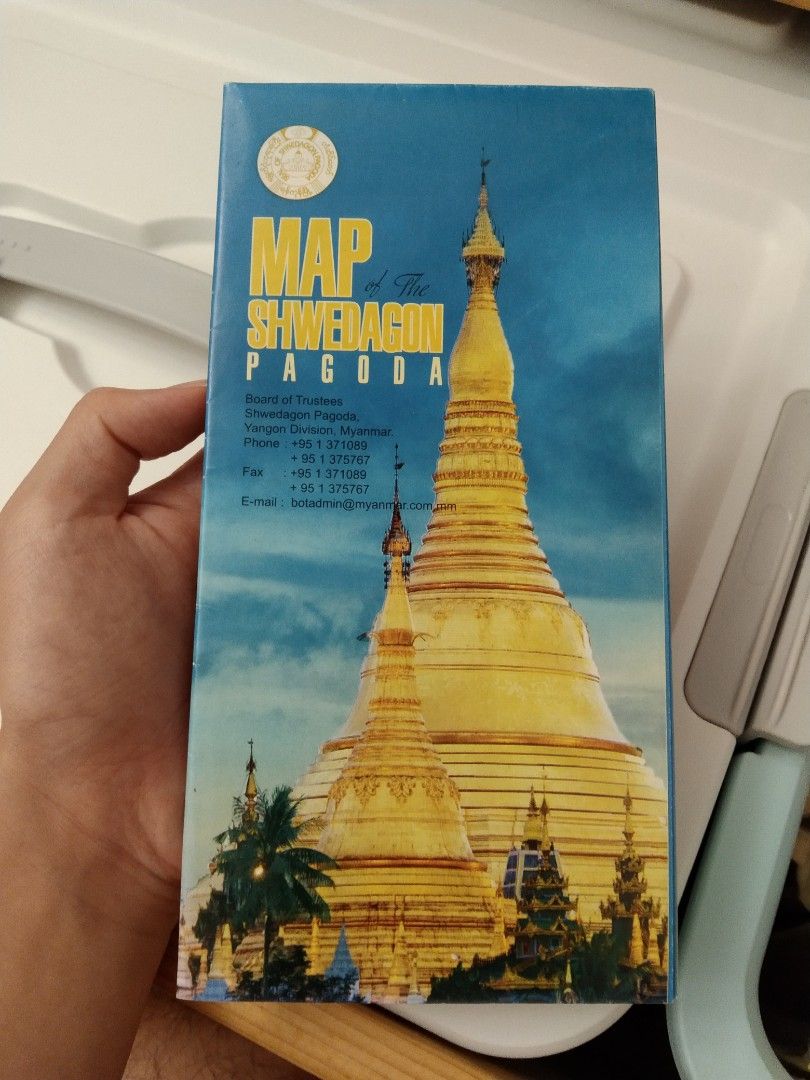 Shwedagon Pagoda Map - Burma (Myanmar), Hobbies & Toys, Memorabilia ...