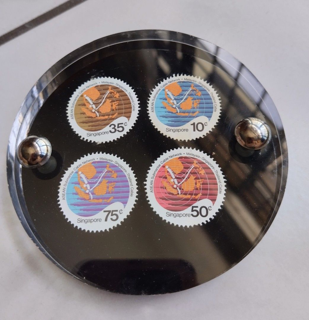 Singapore ASEAN Submarine Cable Network Stamp Set Paperweight, Hobbies ...