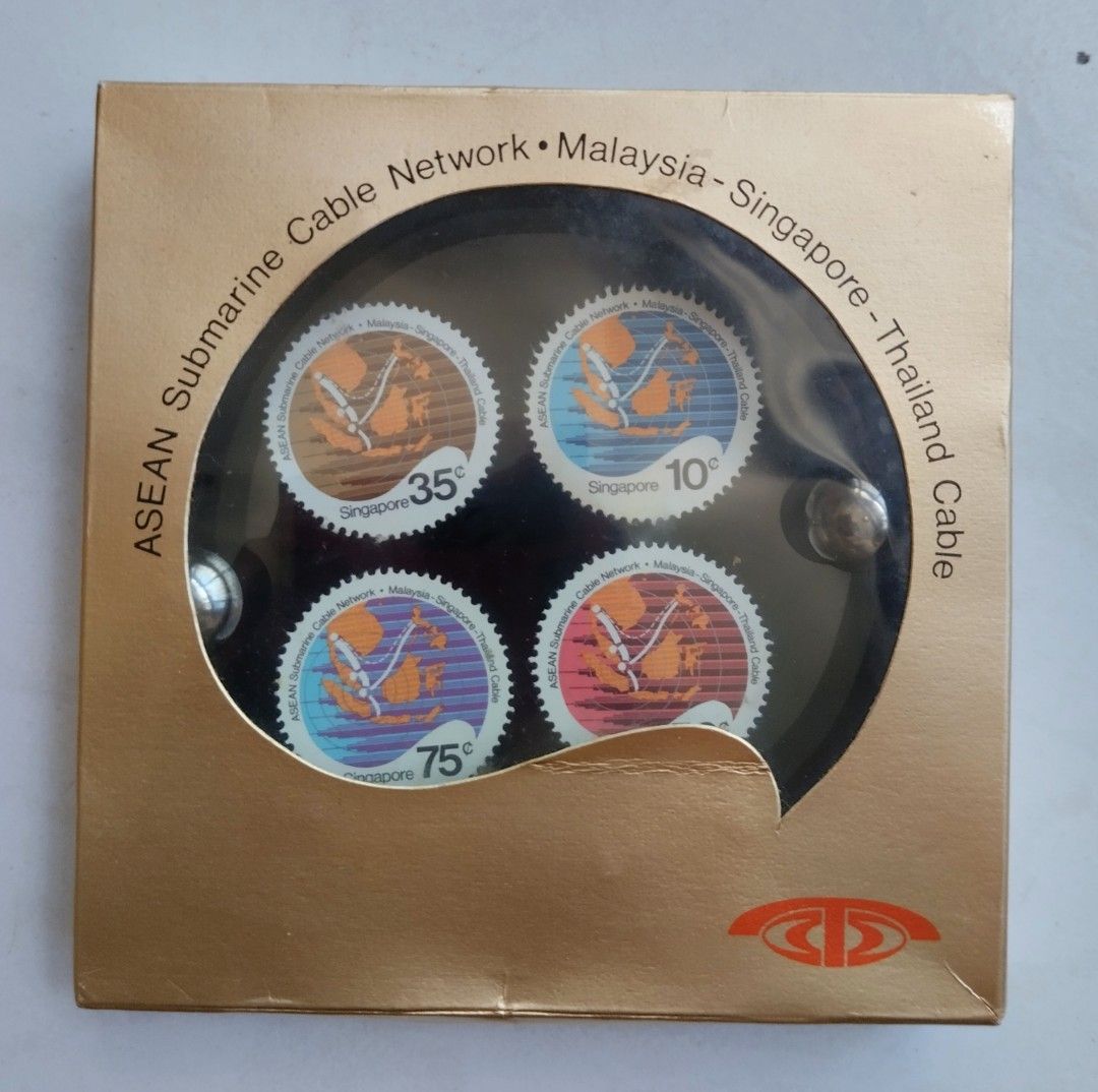 Singapore ASEAN Submarine Cable Network Stamp Set Paperweight, Hobbies ...