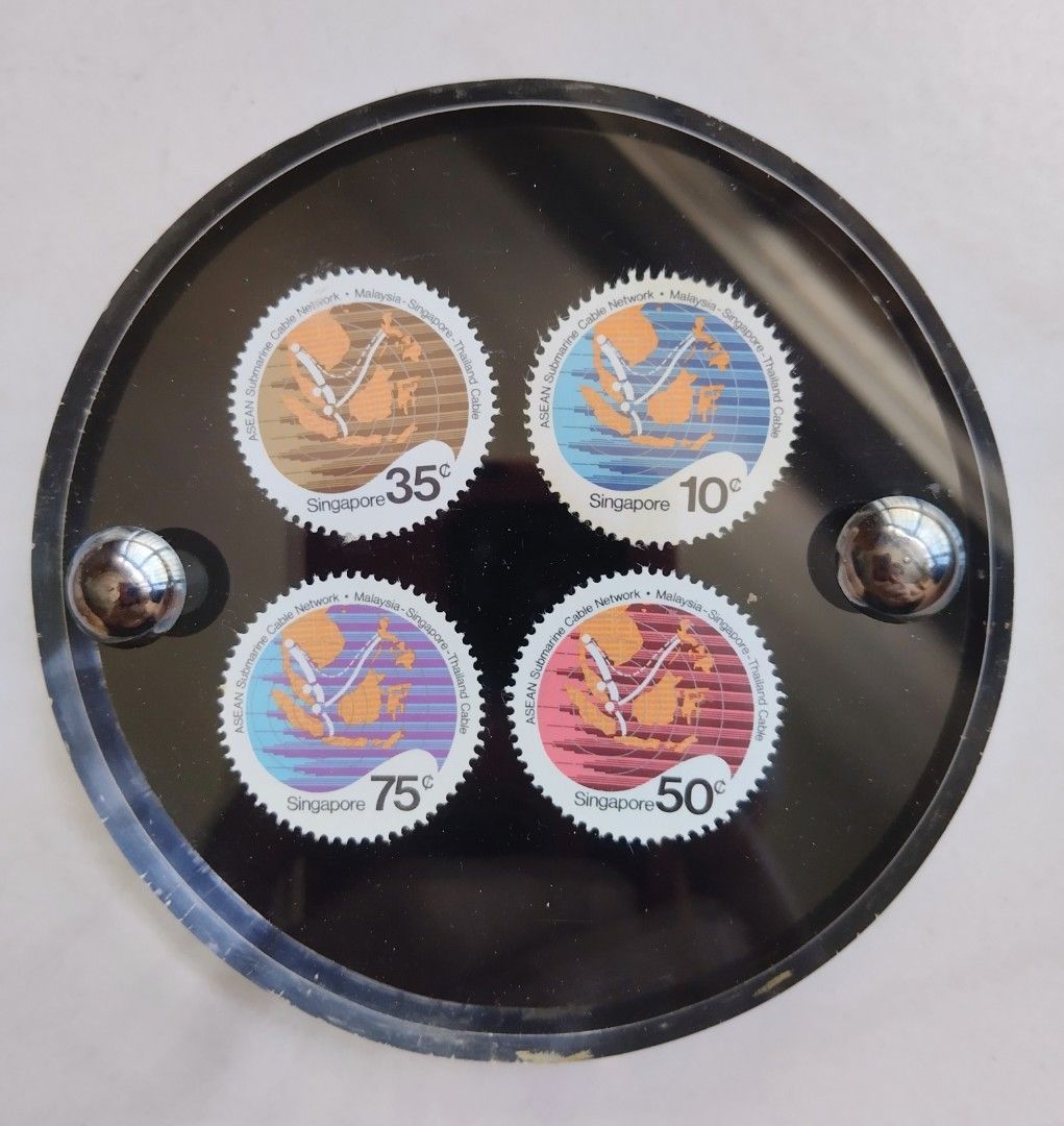 Singapore ASEAN Submarine Cable Network Stamp Set Paperweight, Hobbies ...