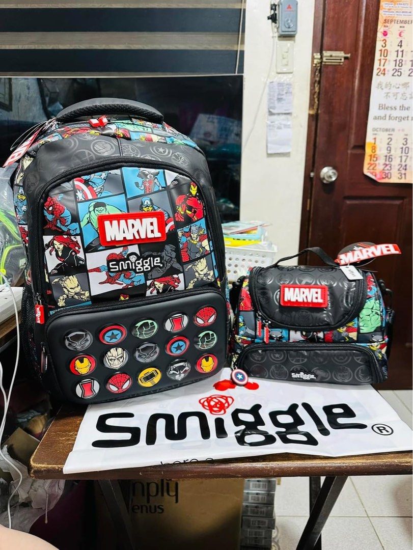 Smiggle Marvel Hero School Bagpack for boys on Carousell
