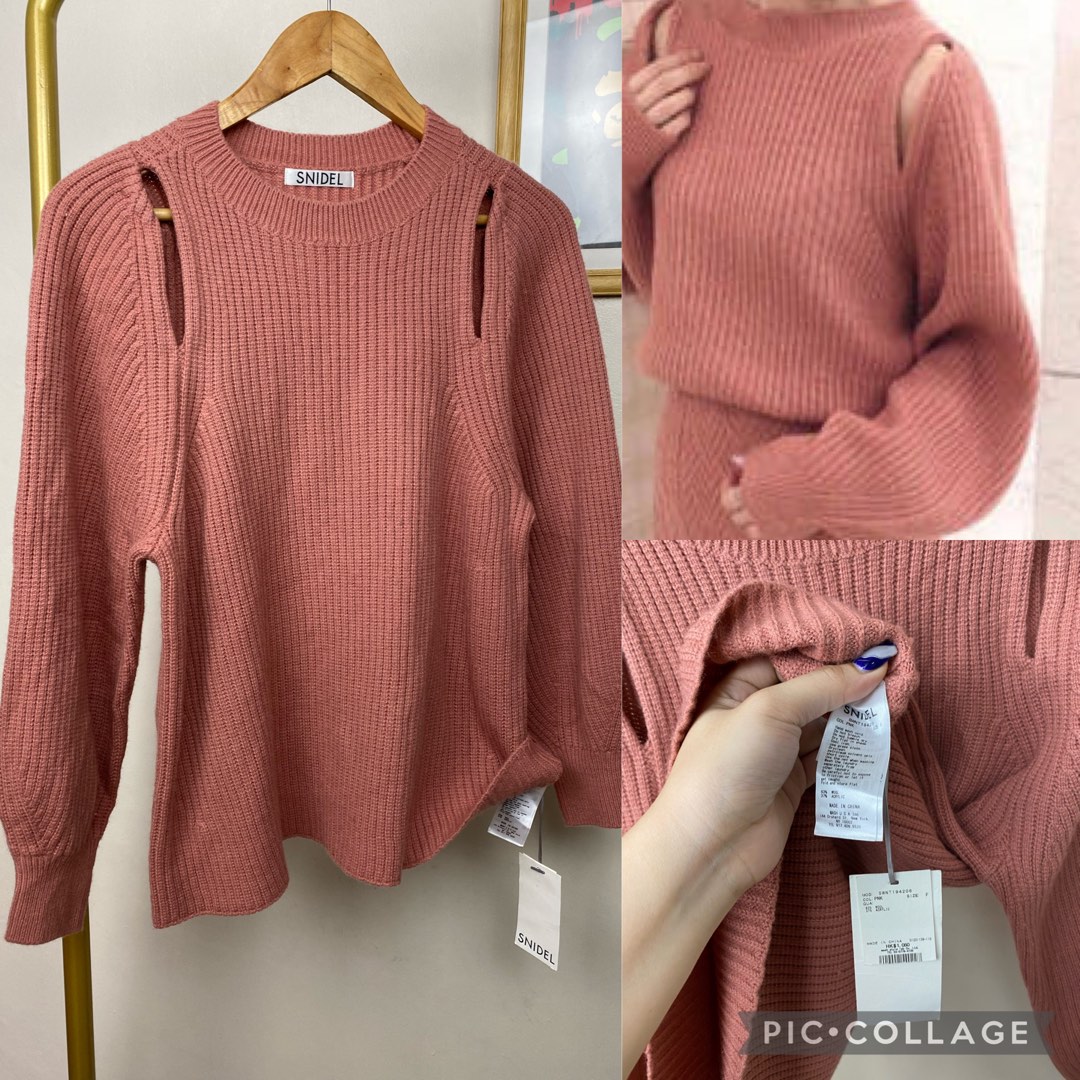 SNIDEL CABLE KNIT TOP BNWT, Women's Fashion, Tops, Longsleeves on Carousell