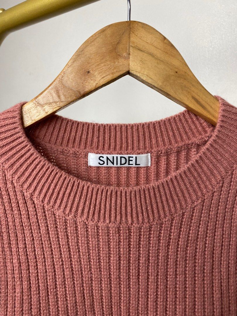 SNIDEL CABLE KNIT TOP BNWT, Women's Fashion, Tops, Longsleeves on Carousell
