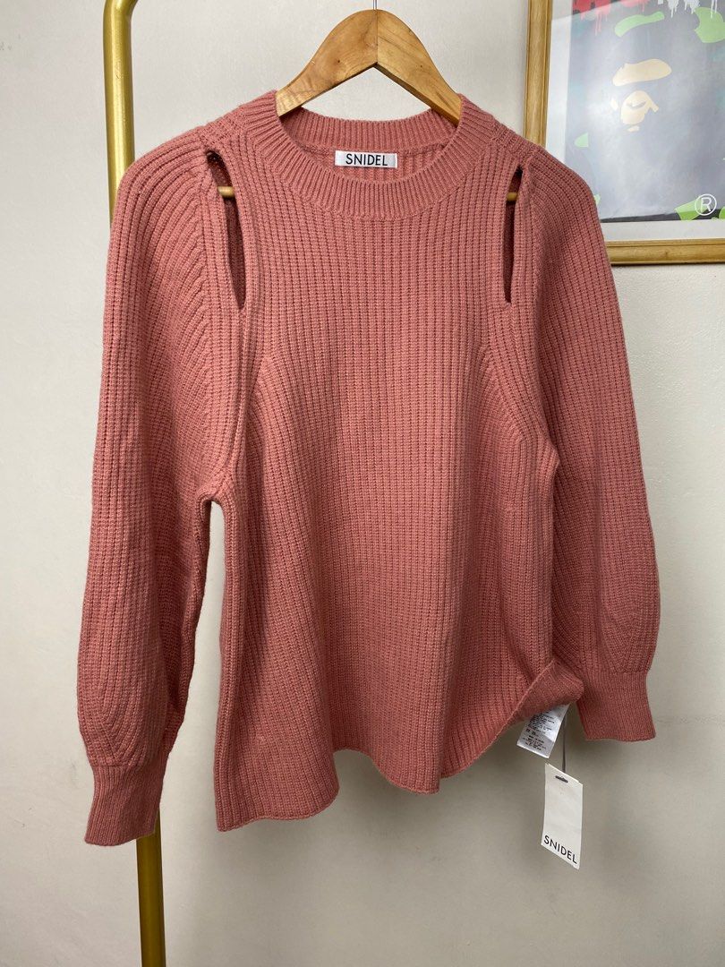SNIDEL CABLE KNIT TOP BNWT, Women's Fashion, Tops, Longsleeves on Carousell