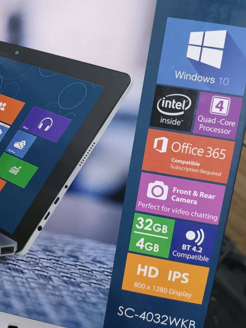 Super Sonic 10.1 windows tablet & Keyboard /4GB/32GB, Computers & Tech ...