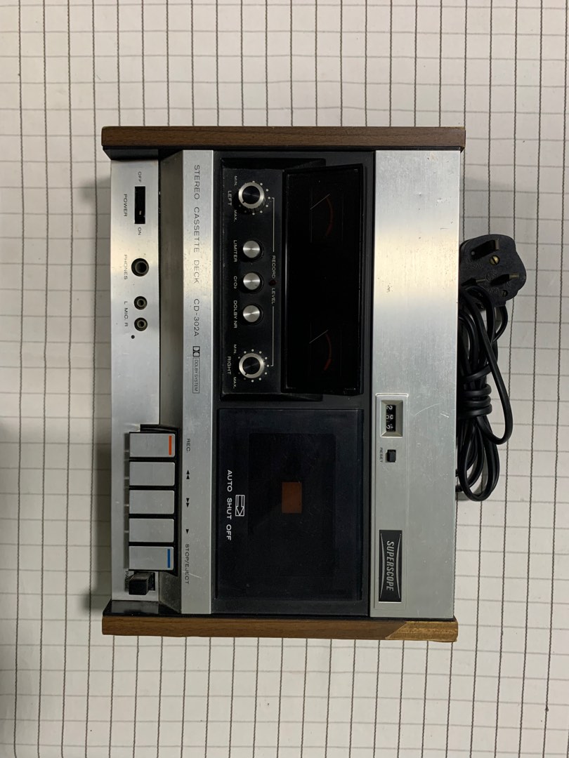 Superscope Top Load Cassette Deck Player, Audio, Other Audio Equipment ...