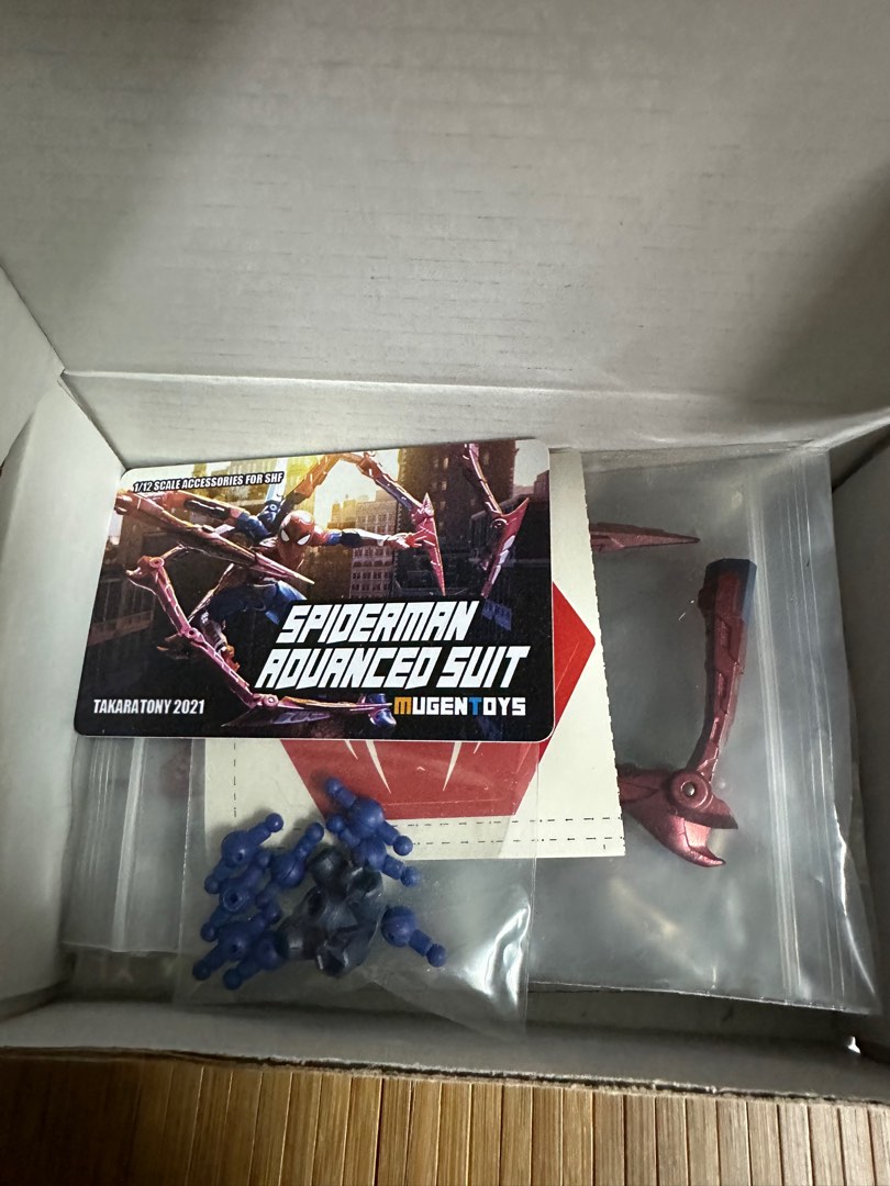 TAKARA TONY SHF Spider Man Advanced Suit Claw, 興趣及遊戲, 玩具 & 遊戲類 - Carousell